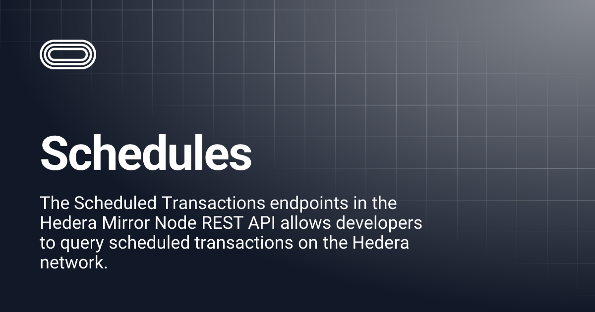 Schedules | Validation Cloud